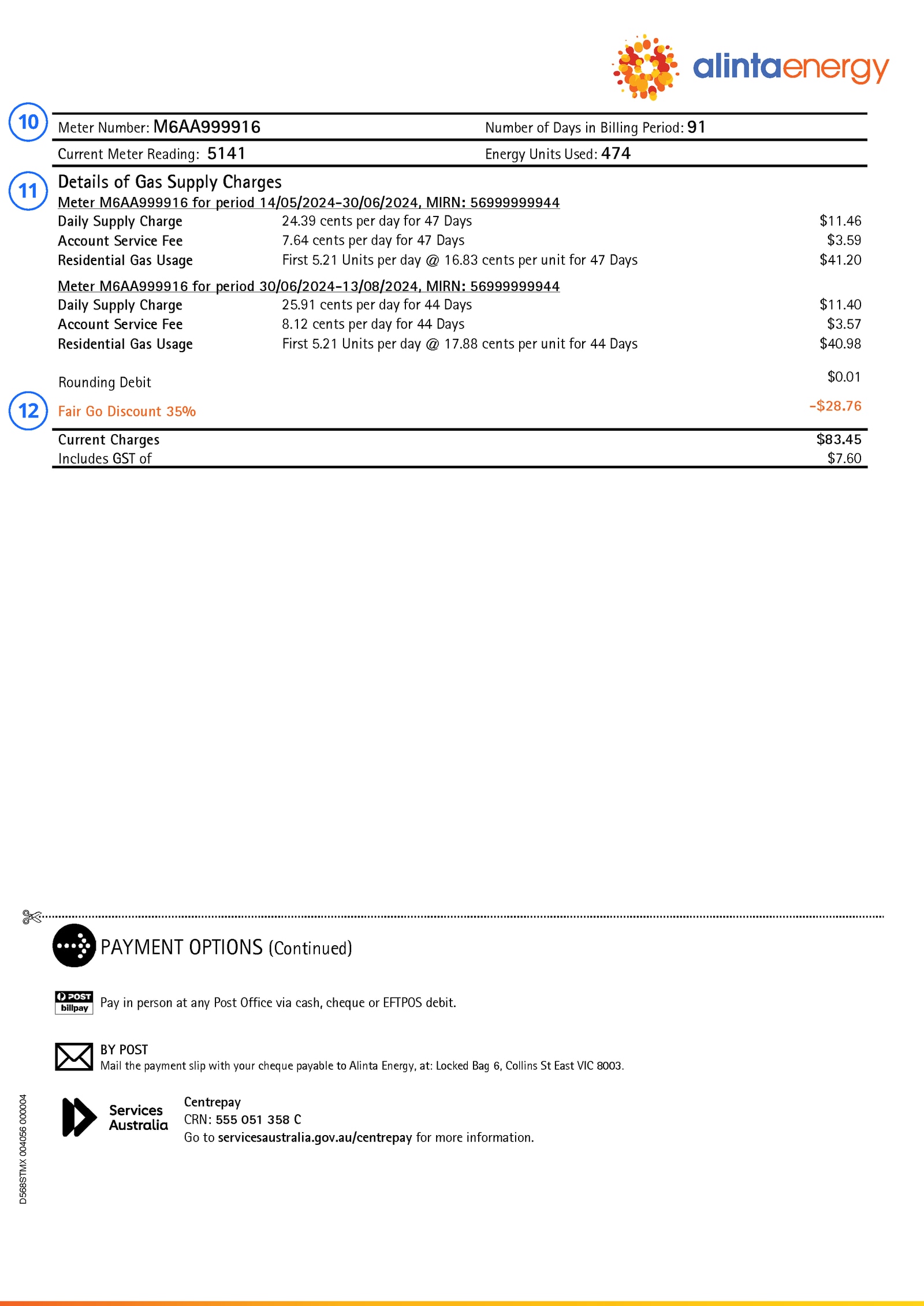 Understanding your gas bill
