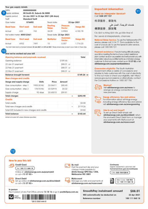 Understanding Your Alinta Energy Bill - Alinta Energy
