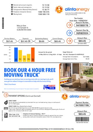 Understanding your gas bill - Alinta Energy