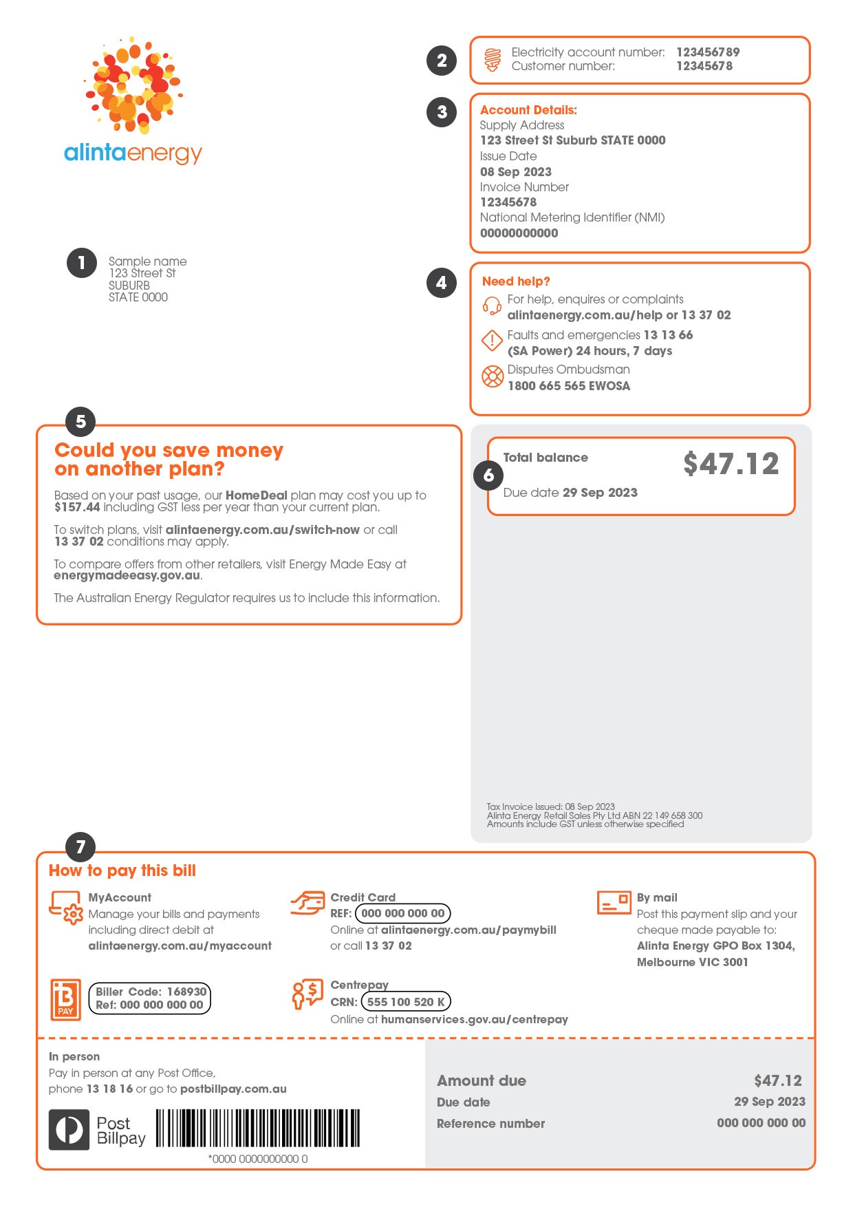 How to read your bill